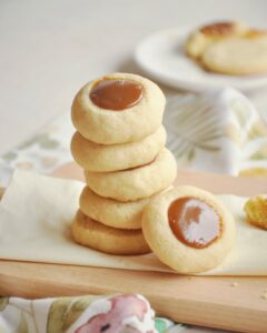 Dulce de Leche Thumbprint Cookies | Lucia Paula