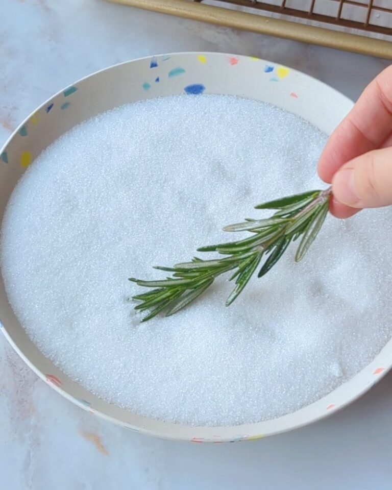 How to make Sugared Cranberries and Rosemary | Lucia Paula